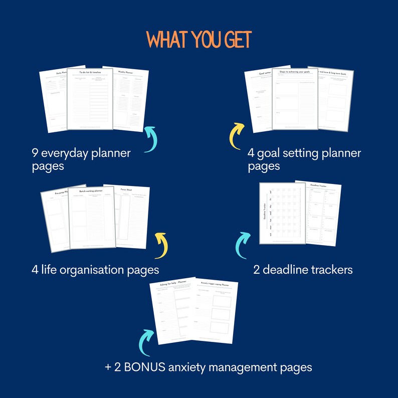DIY Planner Pages Printable That You Can Customise, 21p, Digital ...