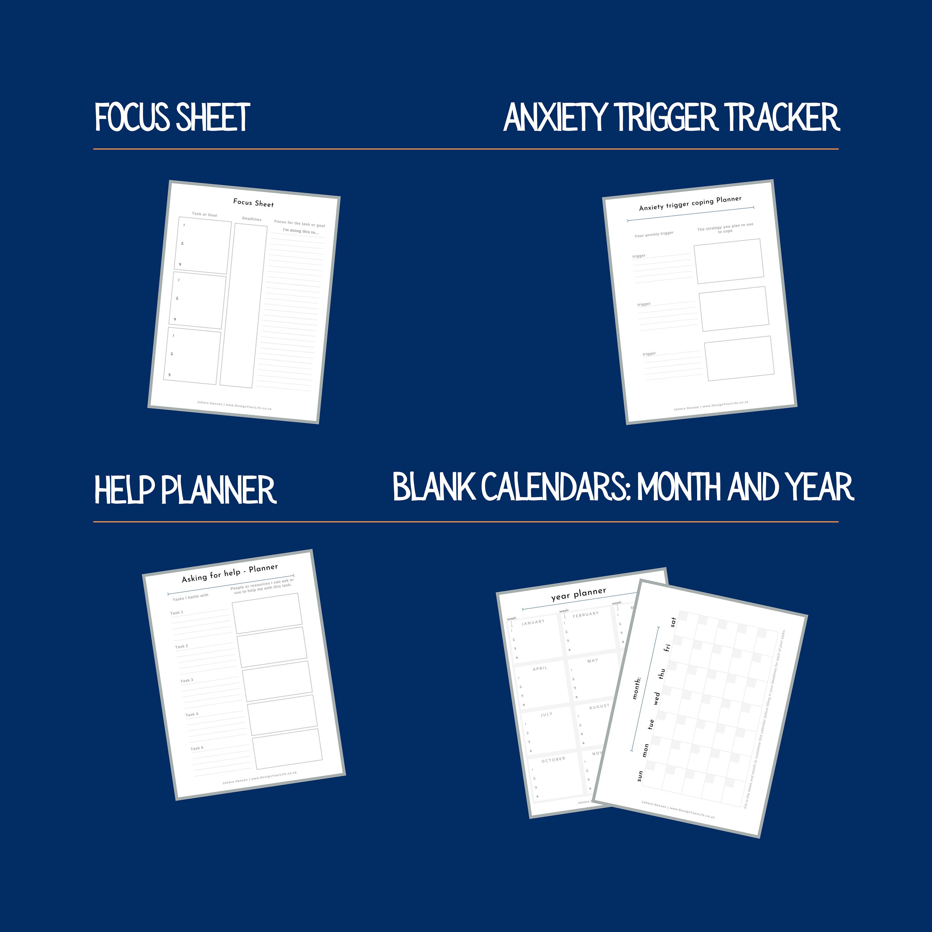 DIY Planner Pages Printable That You Can Customise, 21p, Digital ...