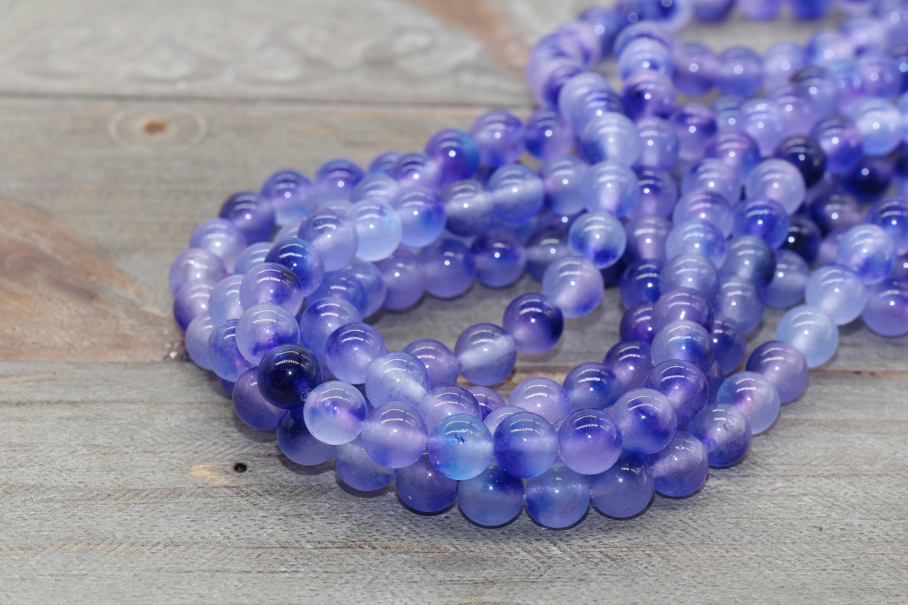 Violet Jade Beads Violet Round Smooth Gemstones 6mm - Etsy