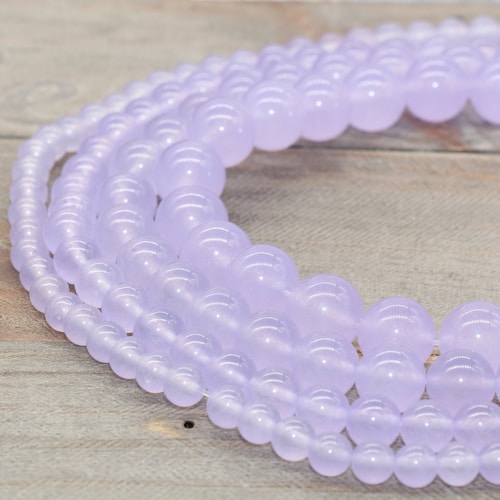 Grade A Natural Light Purple Jade Beads 4mm 6mm 8mm 10mm 12mm | Etsy