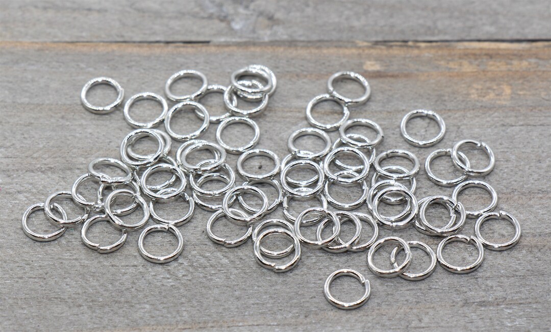 100-500pc 6mm Silver Jump Rings, Silver Rings, 18 Gauge Jump Rings - Etsy
