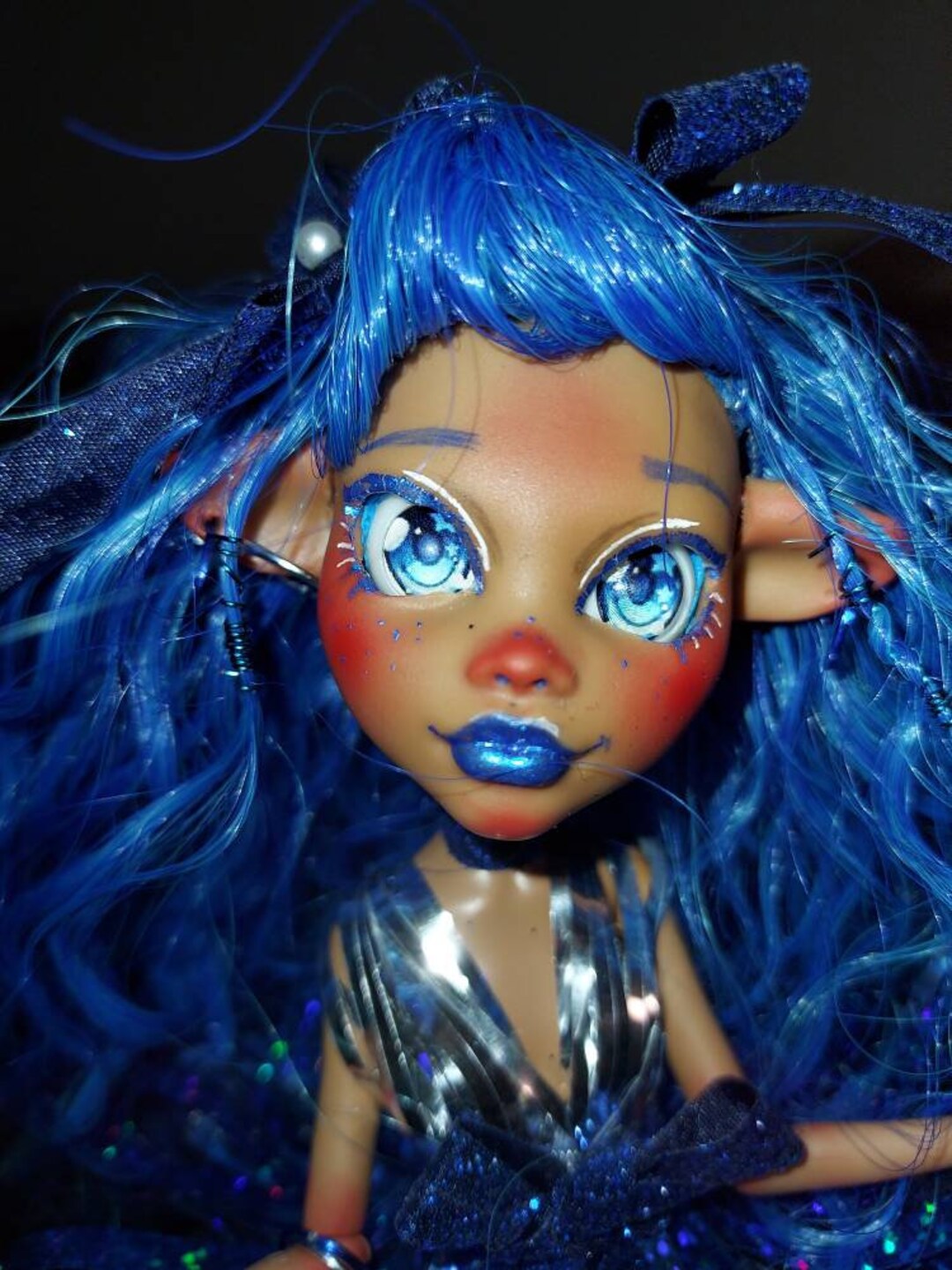 Custom Monster High Doll OOAK Clawdeen Wolf Holiday Elf - Etsy