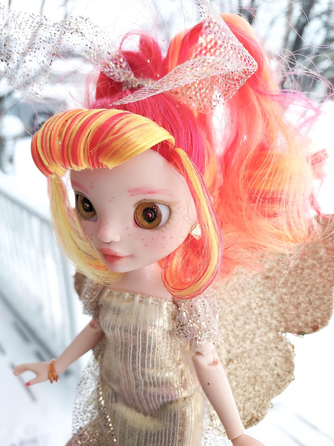 Custom Rainbow High Junior High Doll OOAK Golden Fairy - Etsy