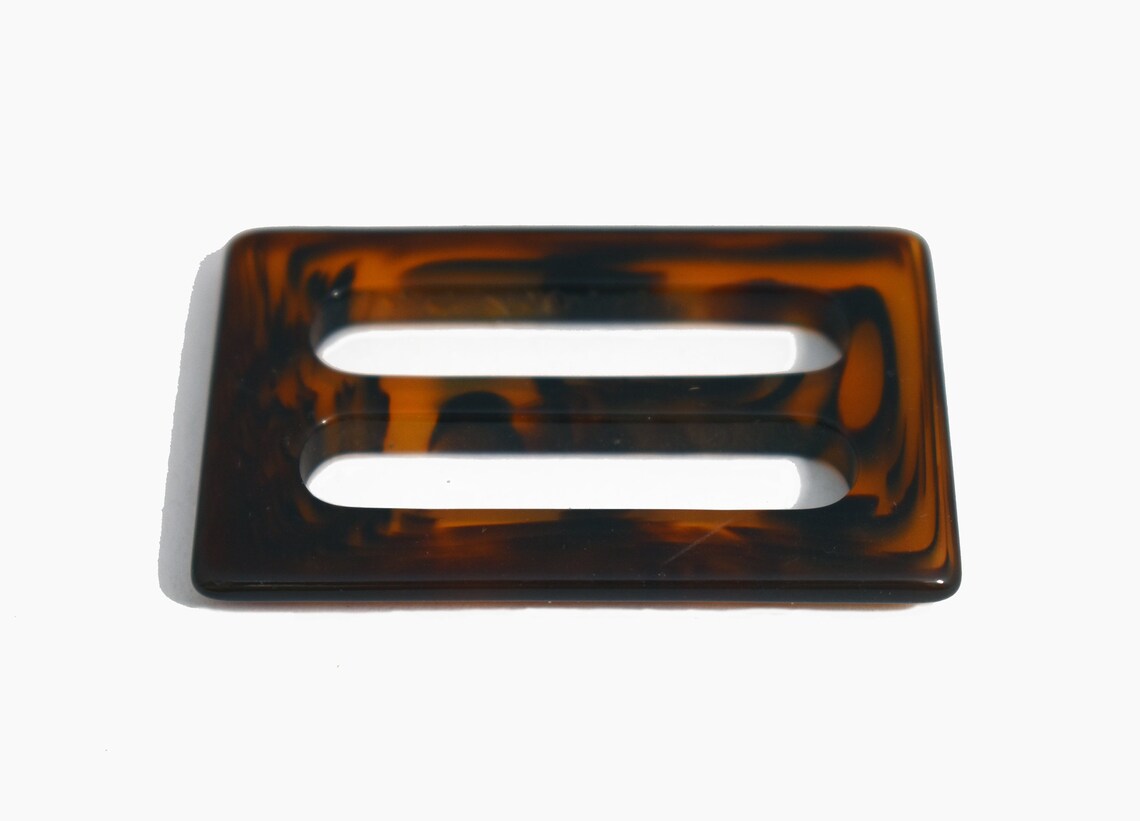 Vintage Buckles-tortoise Shell-rectangle Buckle-quality Belt Buckle ...