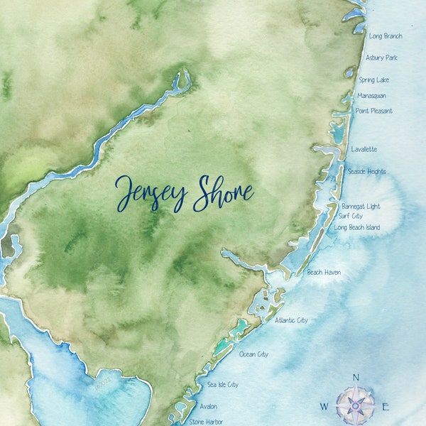 Jersey Shore Art - Etsy