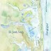 Fenwick Island DE Watercolor Map - Etsy