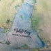 Mobile Bay Watercolor Map - Etsy