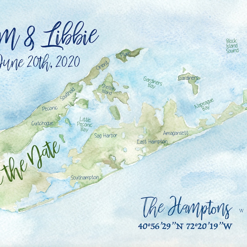 Map Save the Date - Etsy