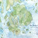 Cape Cod Watercolor Map - Etsy