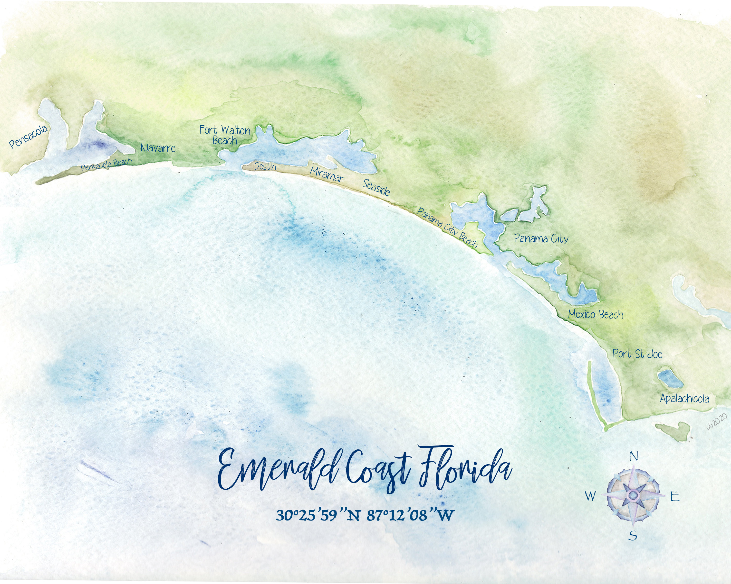 Veracruz Map Emerald Coast