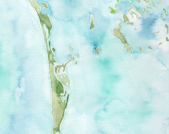 Watercolor Map - Etsy