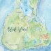 Block Island Watercolor Map - Etsy