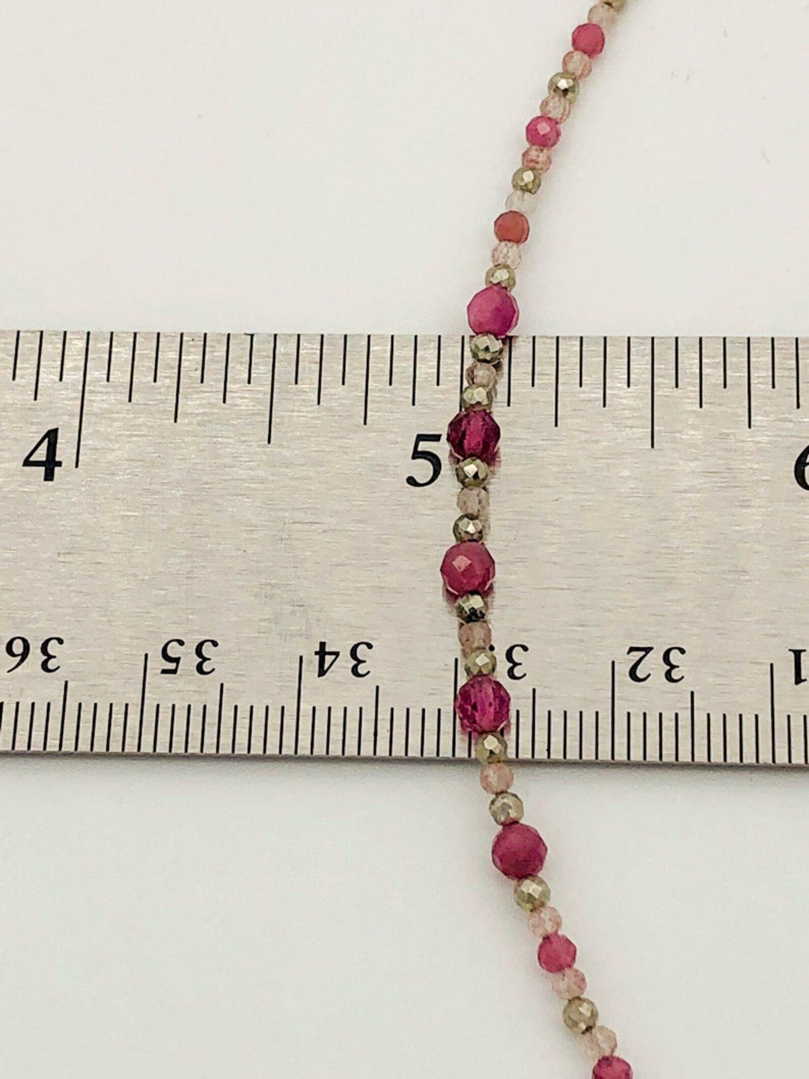 Natural Tourmaline and Strawberry Quartz and Pyrite Necklace - Etsy Canada