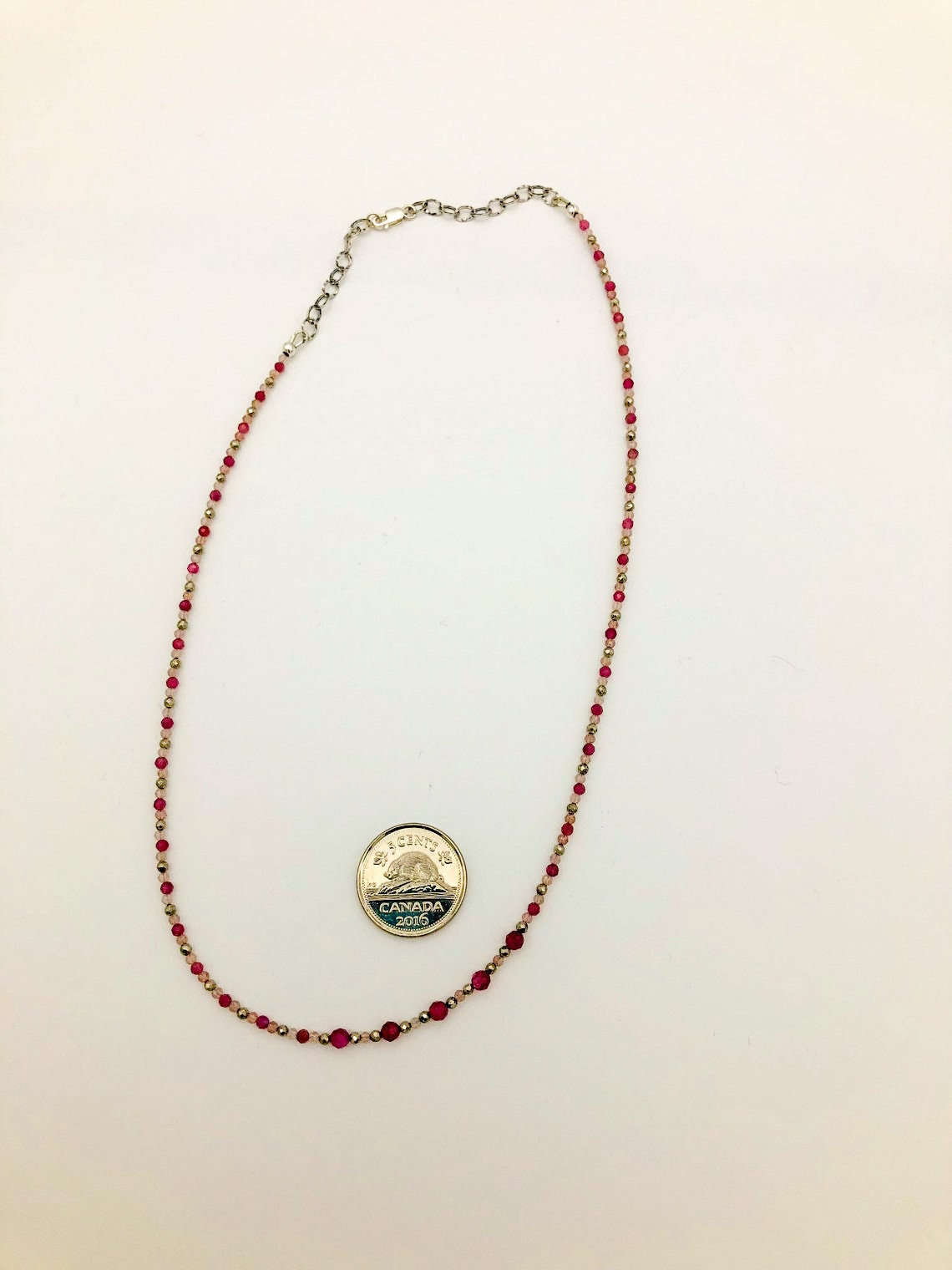Natural Tourmaline and Strawberry Quartz and Pyrite Necklace ...