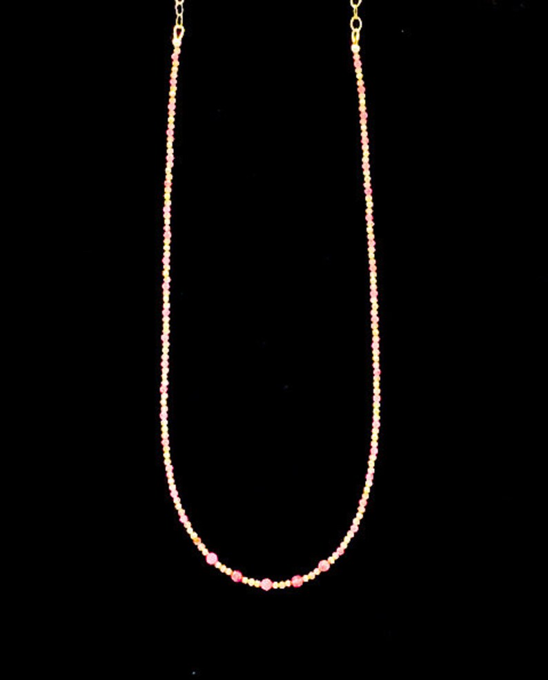 Natural Tourmaline and Strawberry Quartz and Pyrite Necklace ...