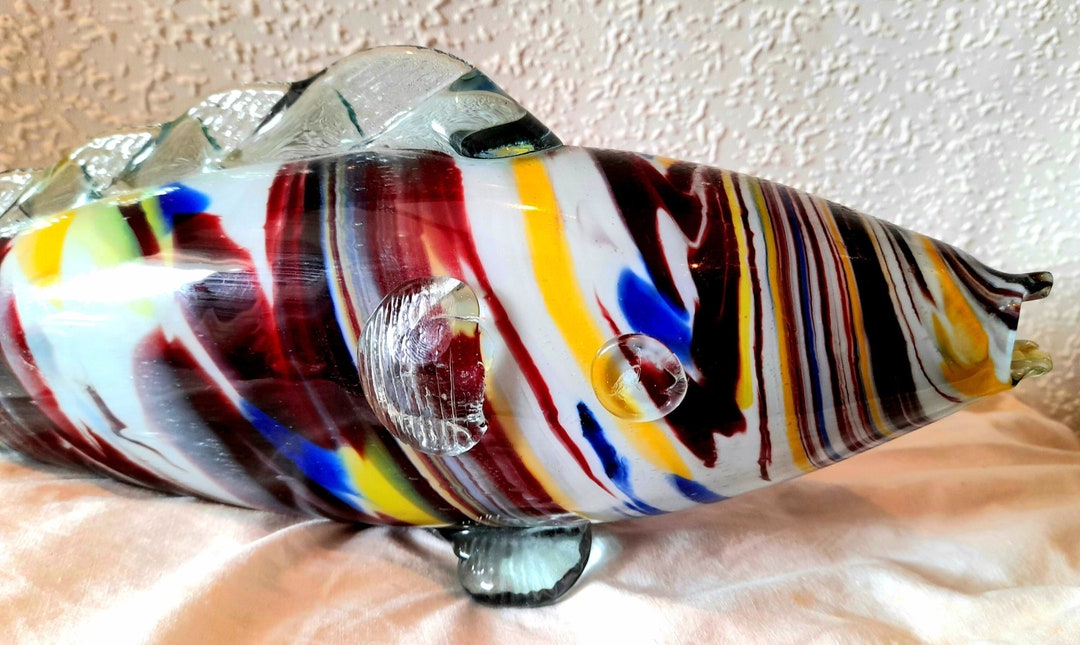 Large Murano Glass Fish, in Perfect Condition - Etsy