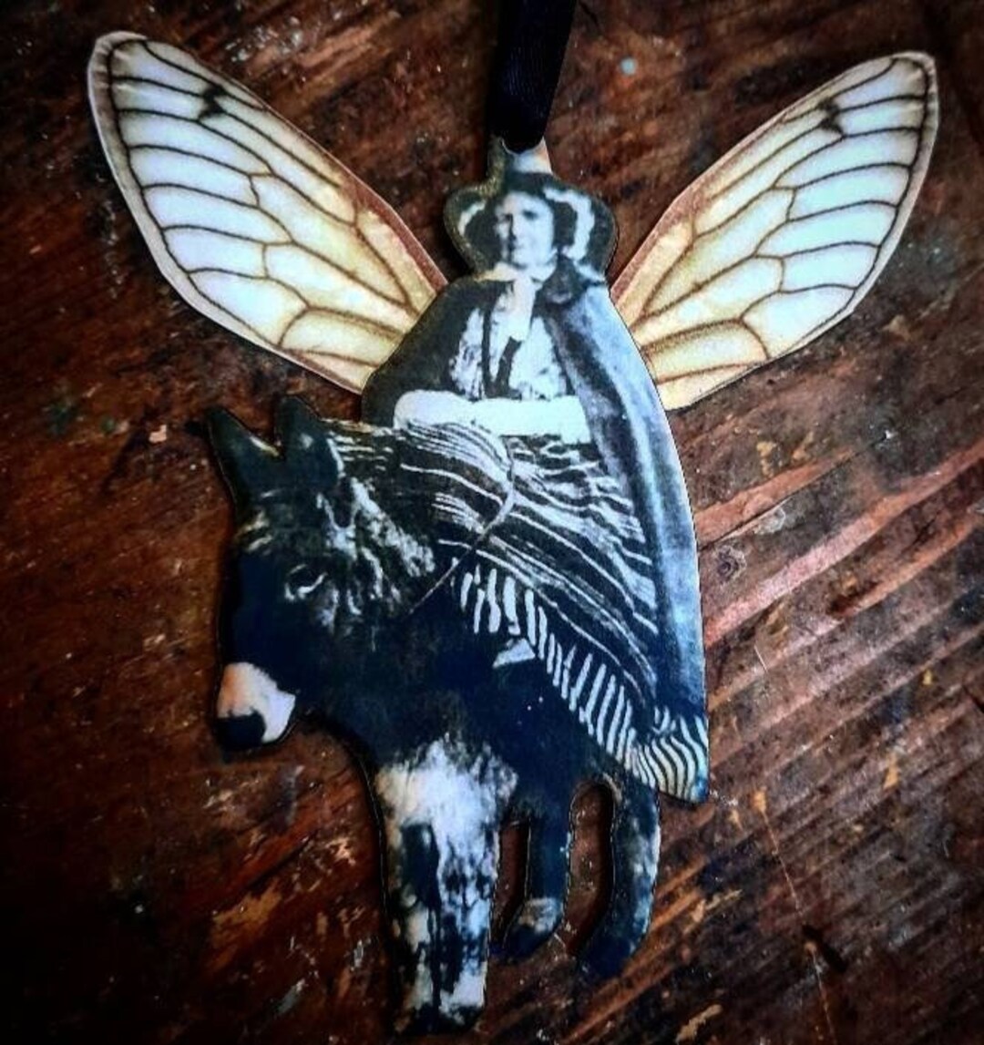 Wooden, Welsh Lady Fairy, Upon Her Stallion , Angel Ornament, - Etsy