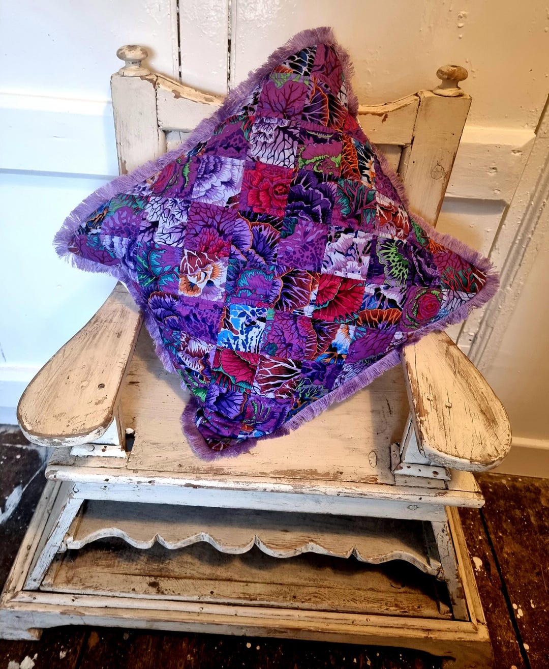 Kaffe Fassett Handmade Patchwork Cushion Covers. Patchwork is Lined ...