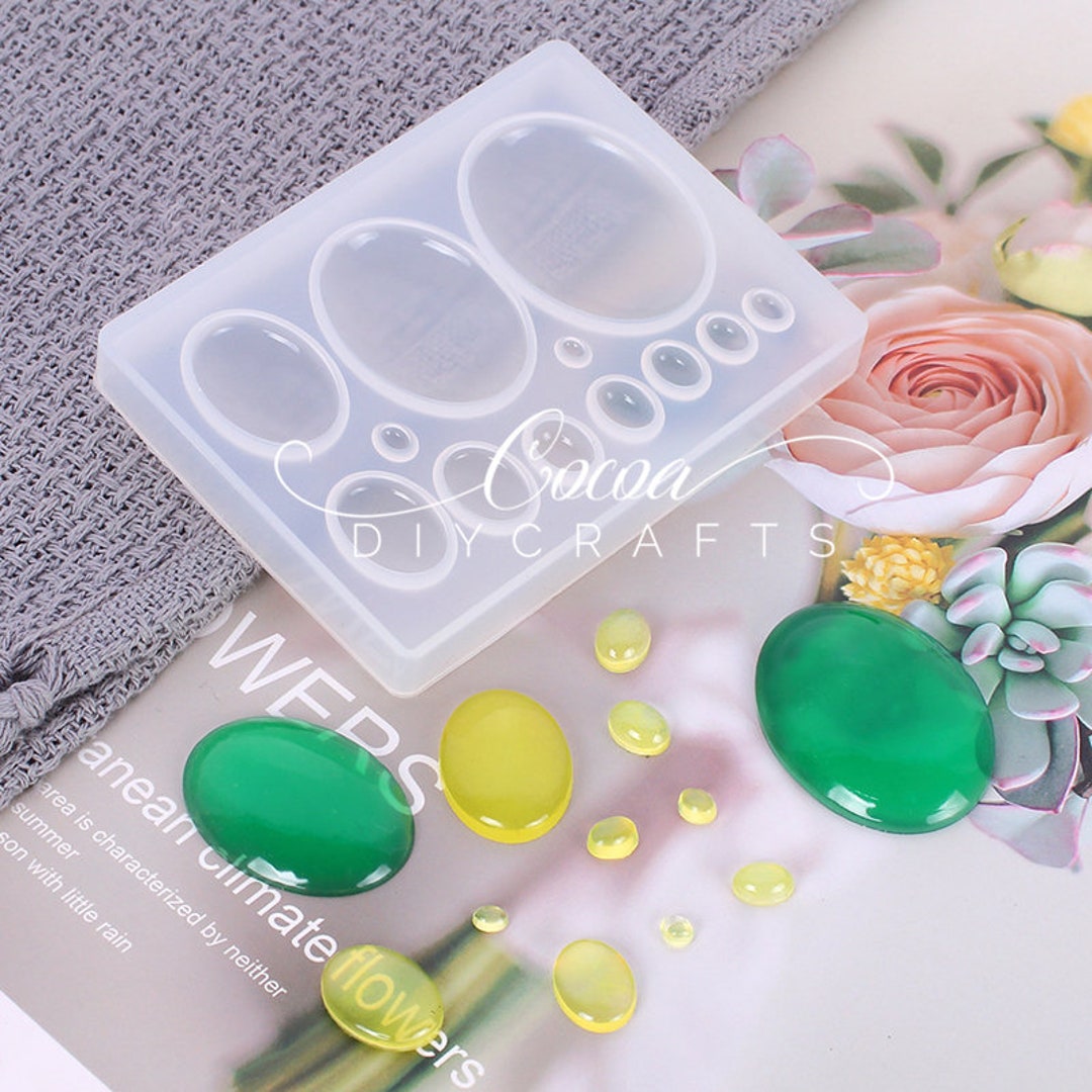 Crystal Gem Silicone Mold-oval Gem Resin Mold-gem Stone Mold-gem ...