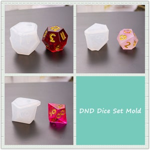 19 Styles Polyhedral Game Dice Molds-resin Dice Molds-dnd Dice Mold Set ...