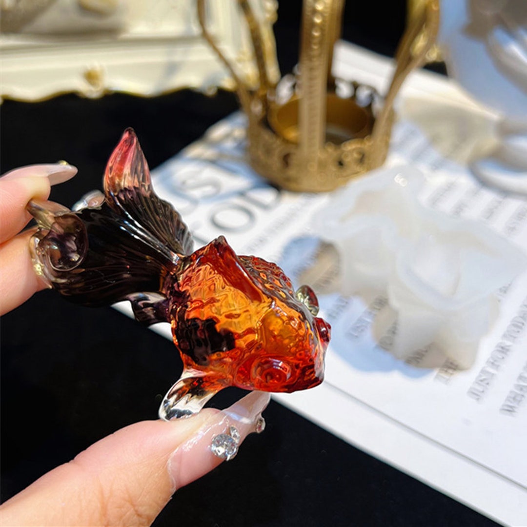 2pcs/set Goldfish Silicone Mold-small Goldfish Resin Mold-goldfish ...
