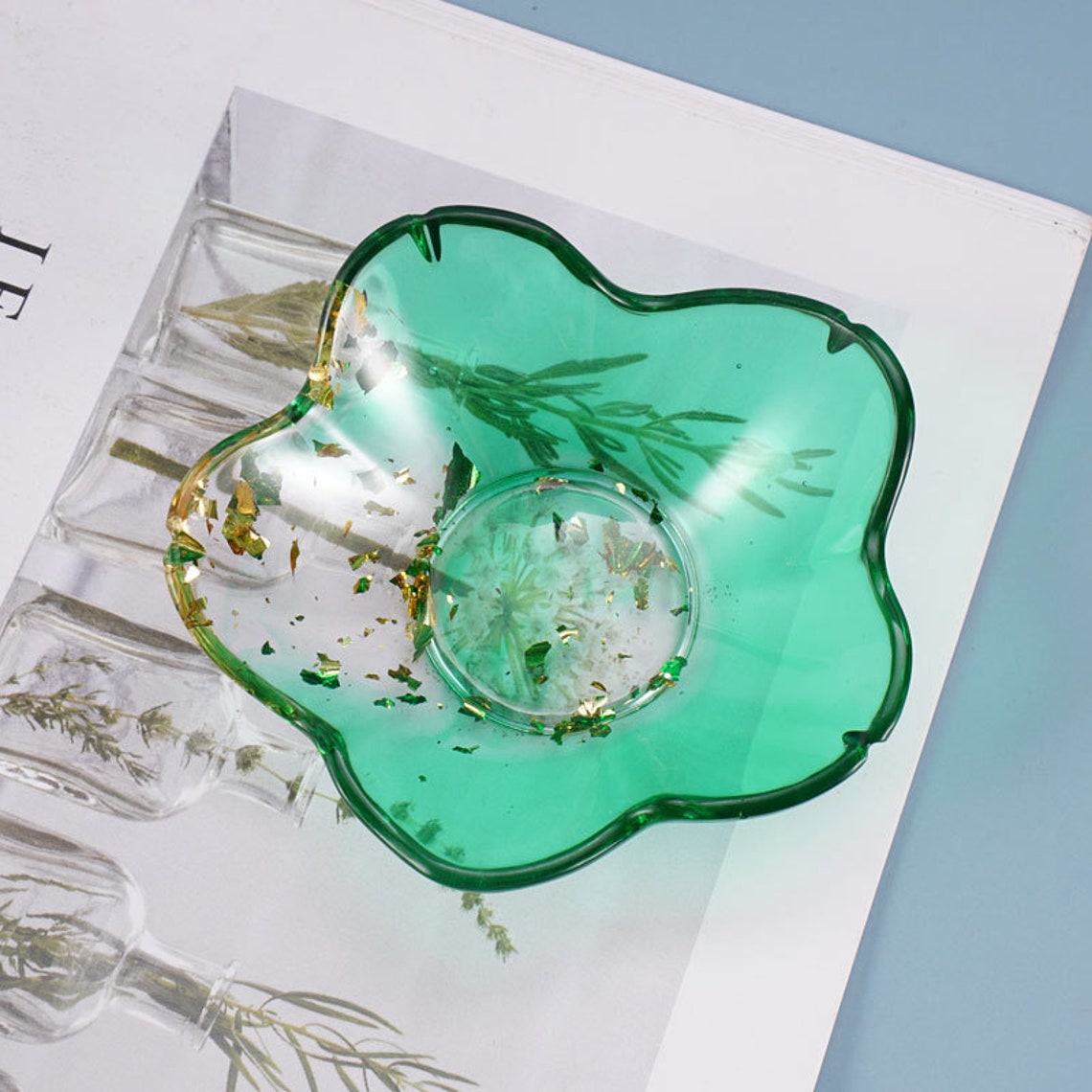 Petal Small Dish Mold-petal Bowl Mold-storage Dish Silicone Mold-cute ...