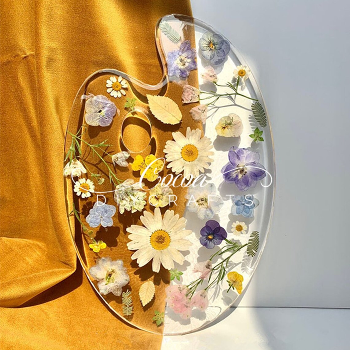 Paint Palette Resin Mold-resin Art Palette Mold-oval Palette - Etsy