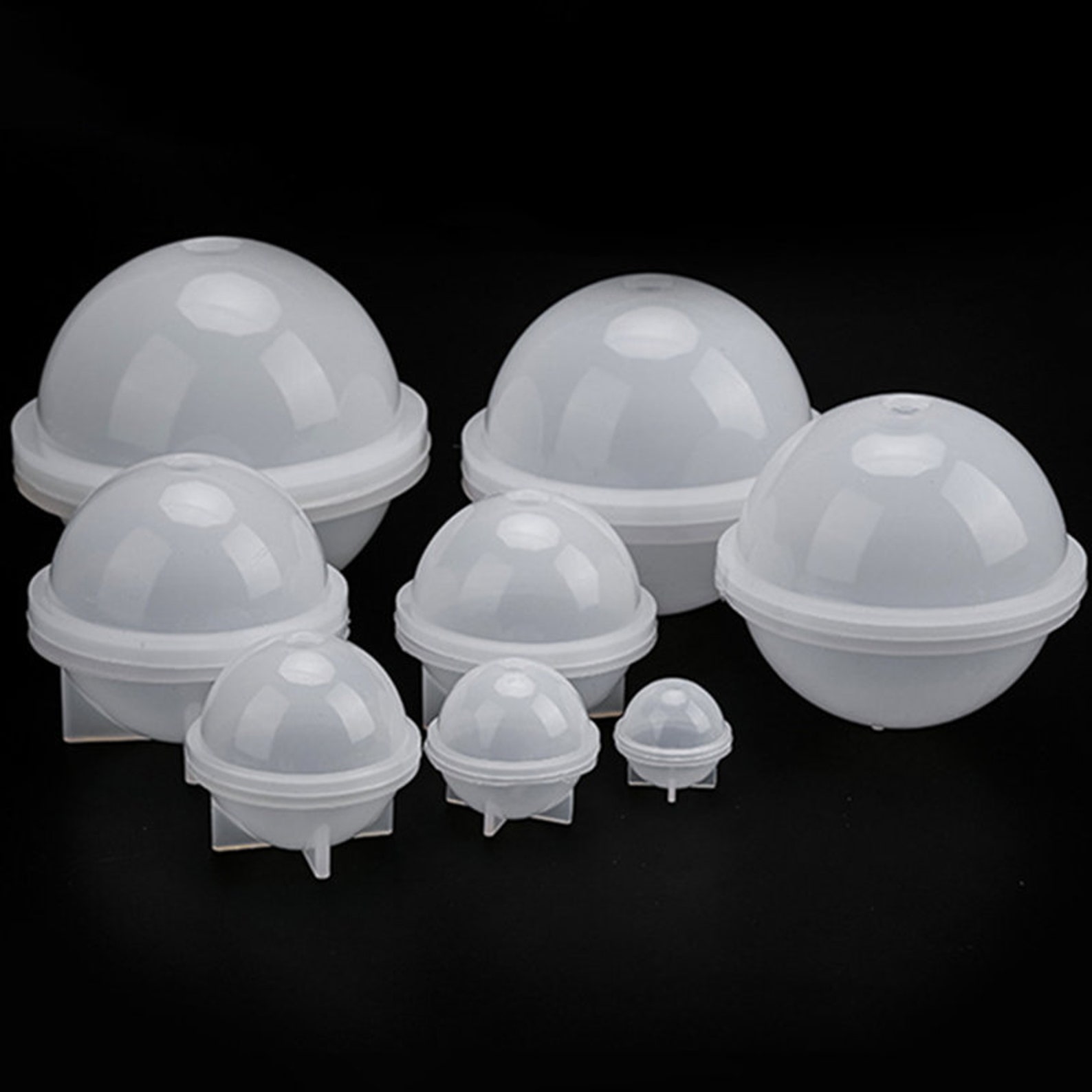 3D Sphere Silicone Mold-crystal Sphere Resin Mold-round Ball Mold ...
