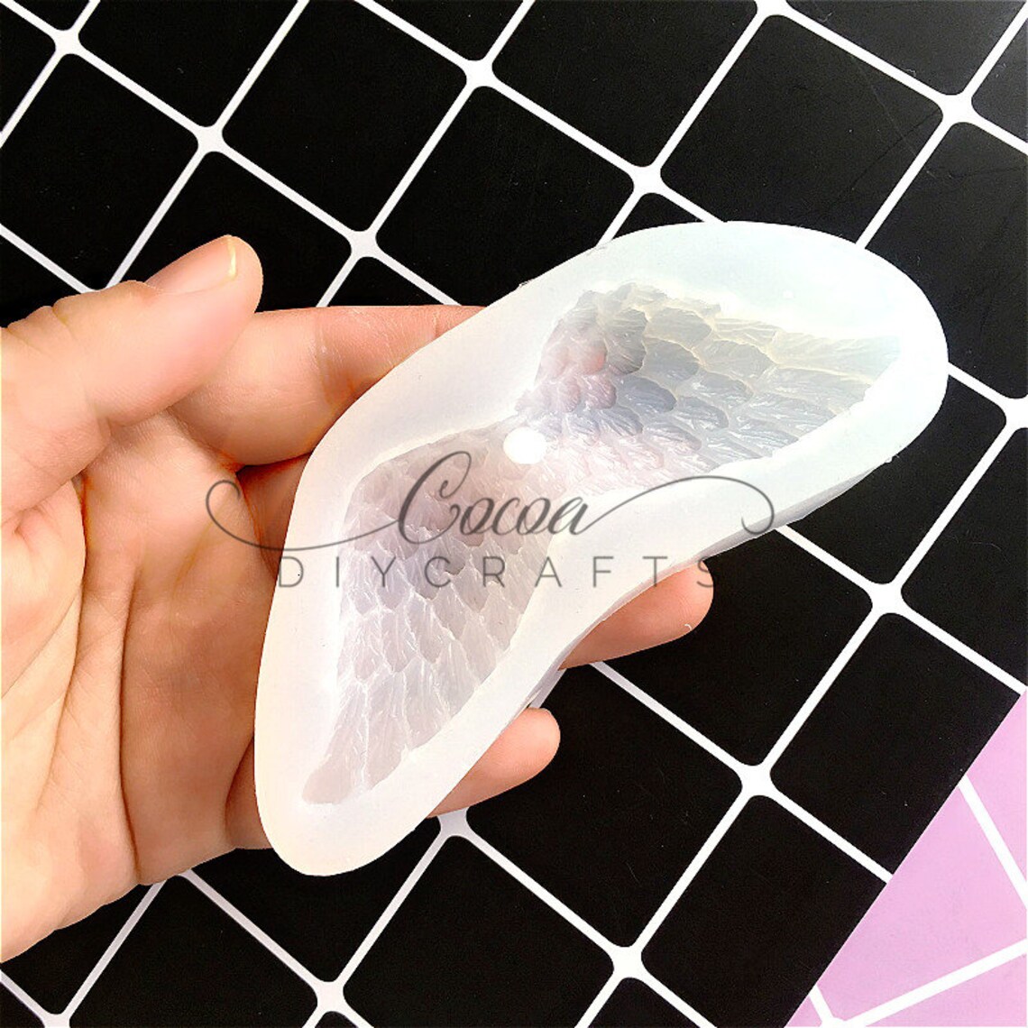 Angel Wings Silicone Mold With Holes-feather Wings Resin | Etsy