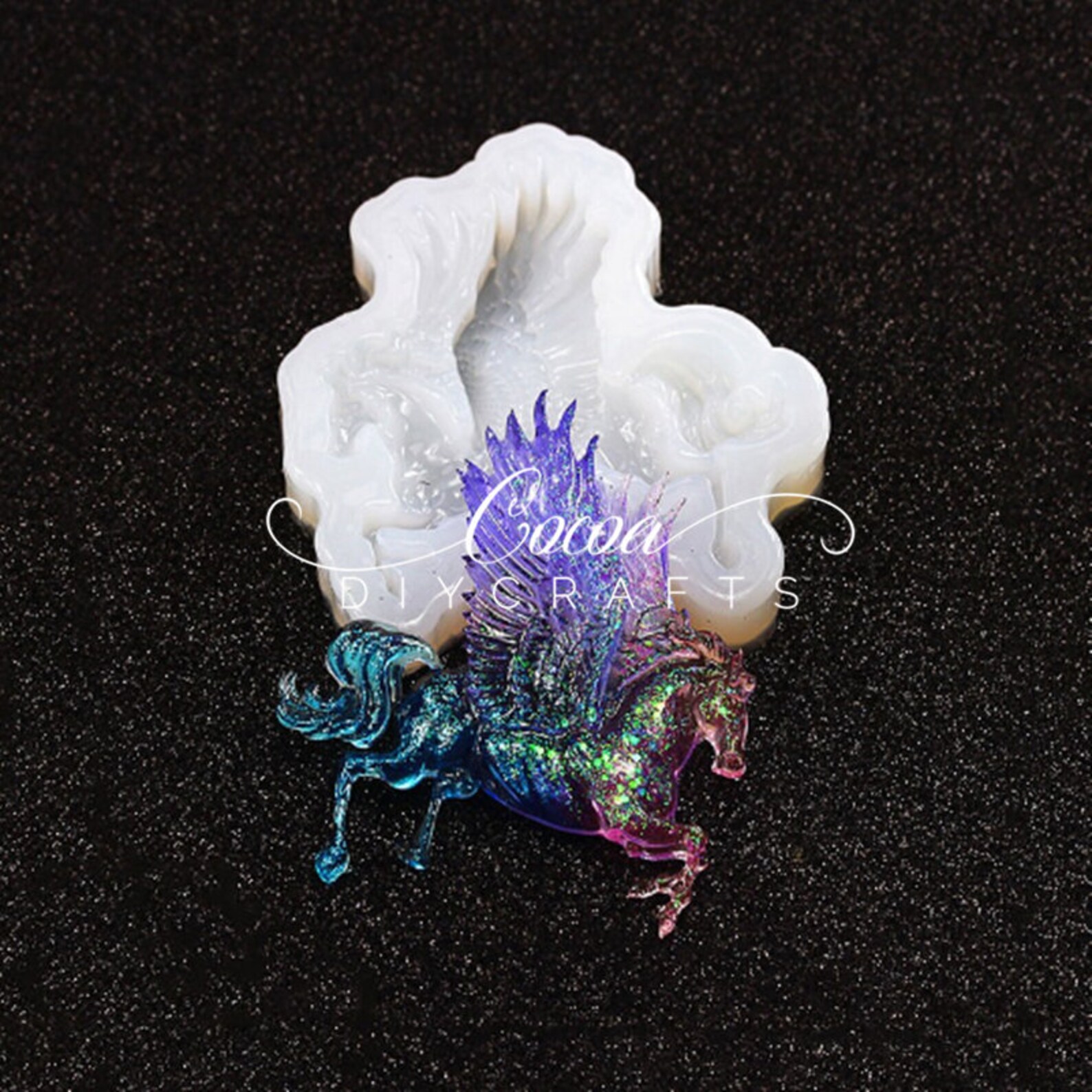 Pegasus Silicone Mold-flying Horse Resin Mold-animal Horse | Etsy