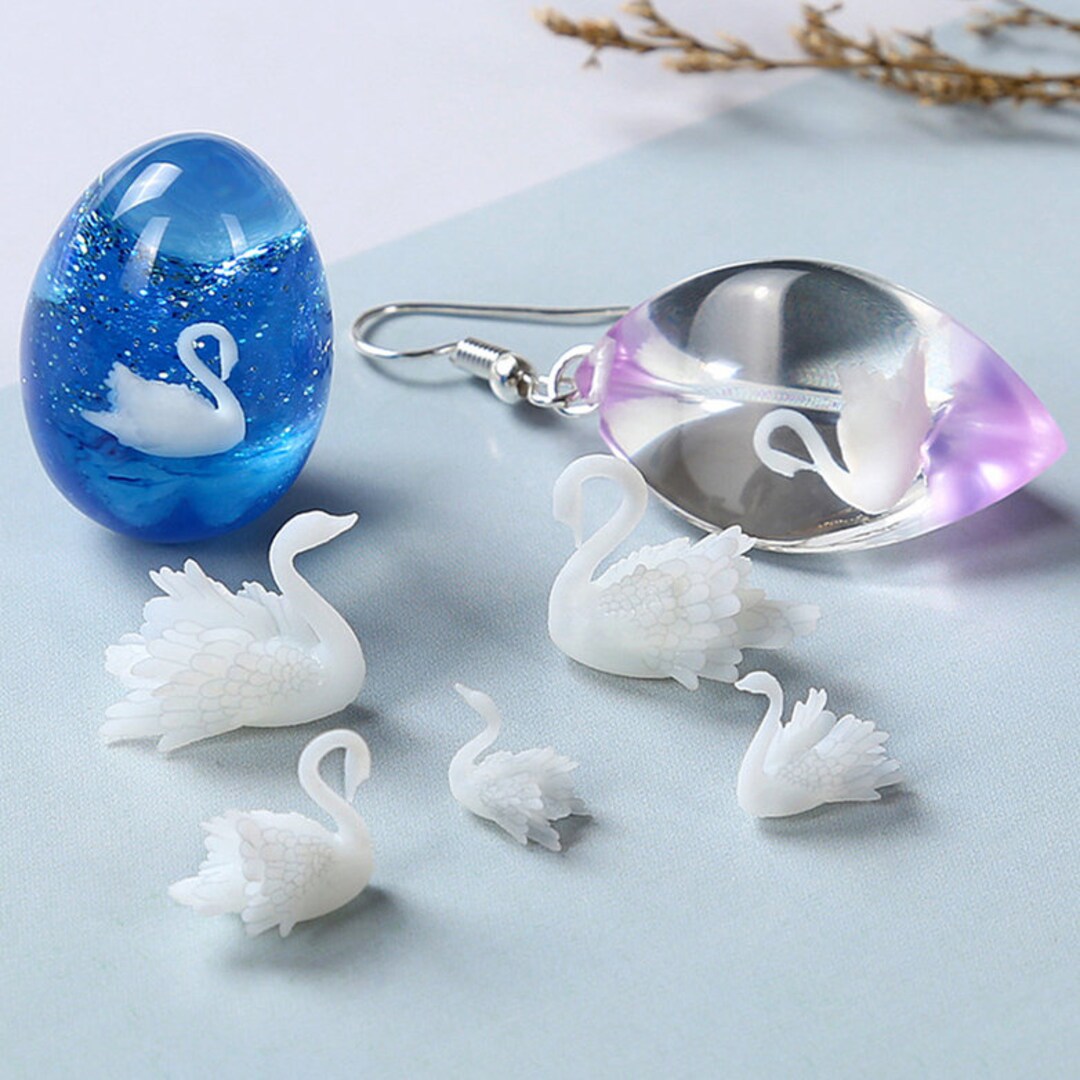 3D Swan Resin Filling Materials-swan Model for Silicone Resin Casting ...