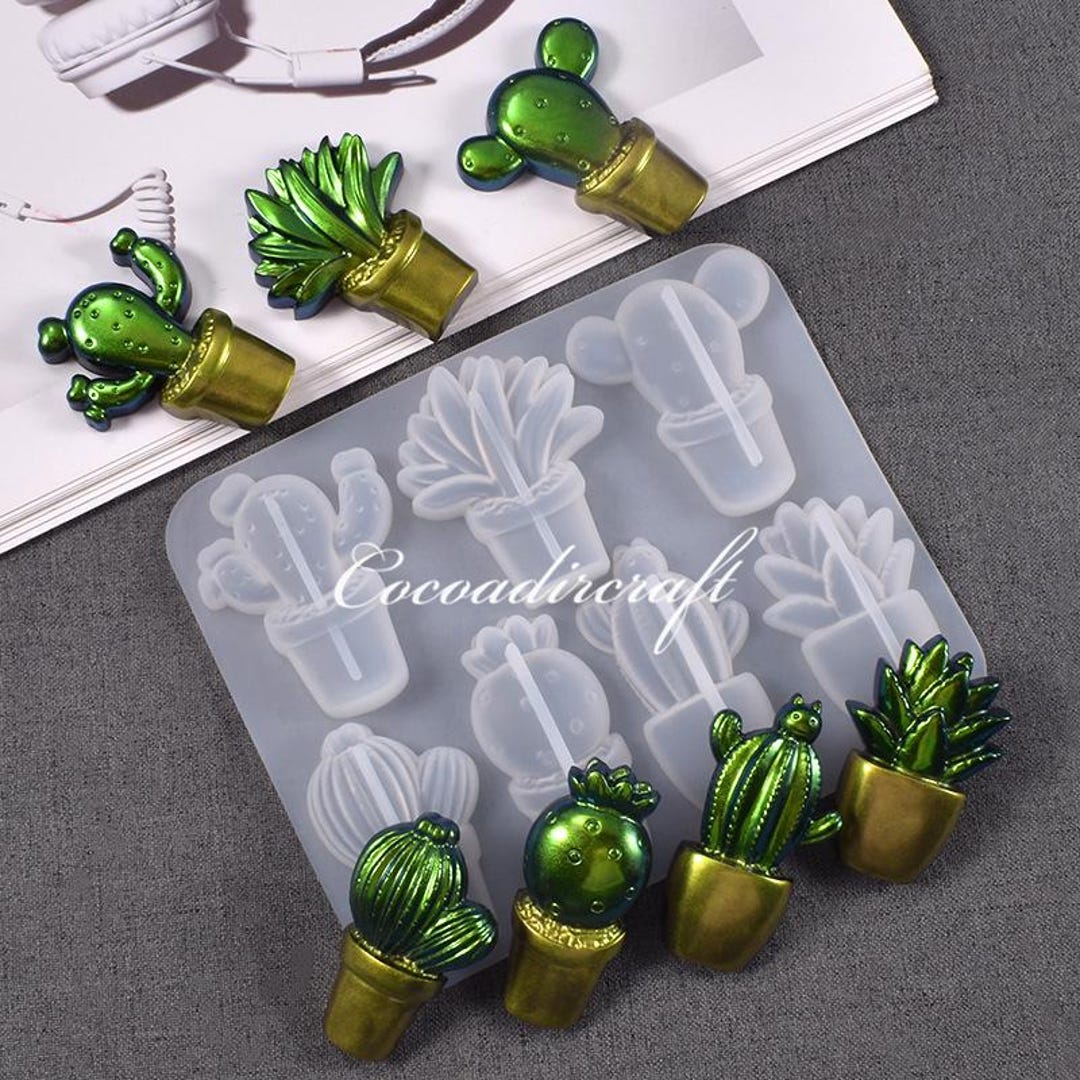 Cactus Plant Silicone Mold-small Cactus Resin Mold-cactus Jewelry ...