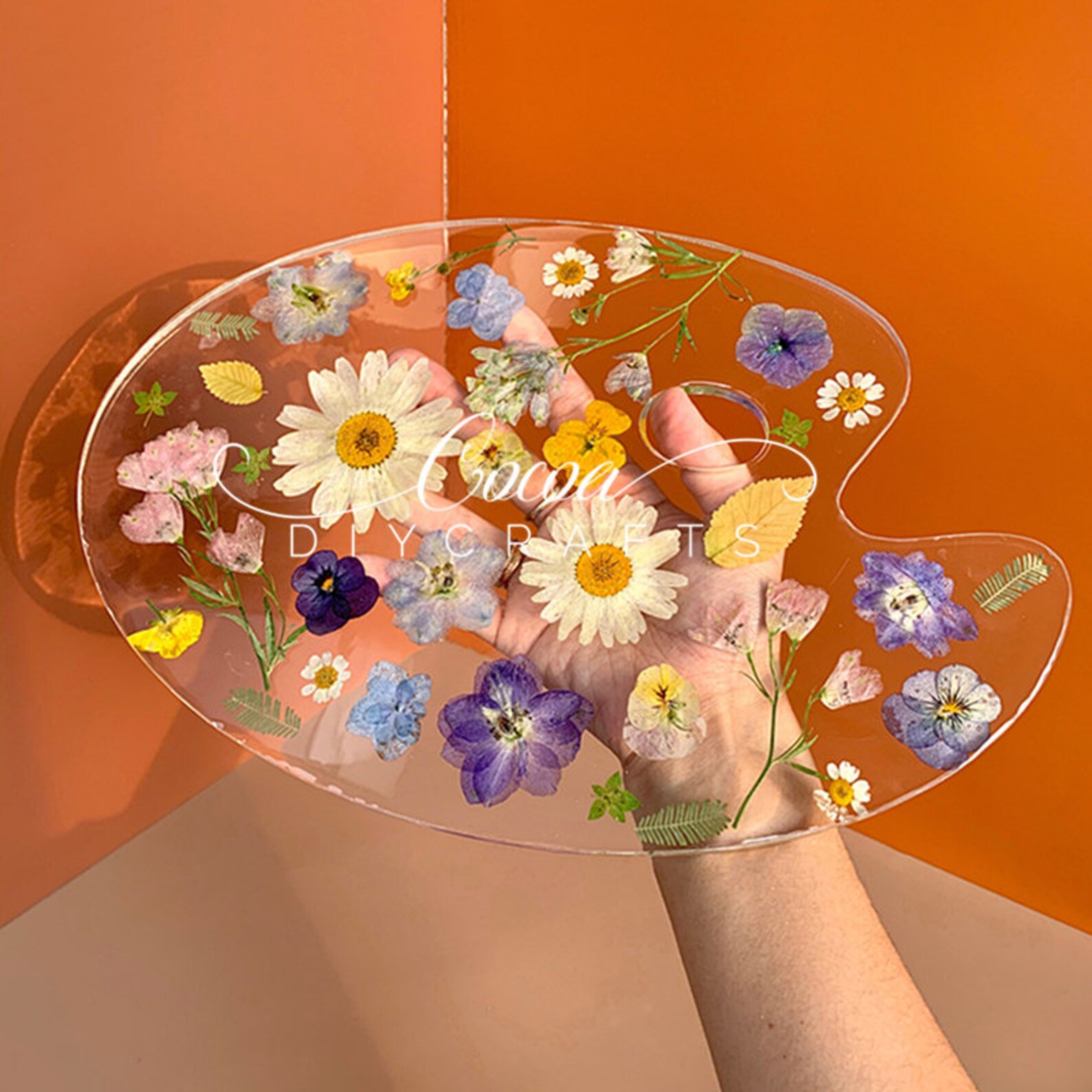 Paint Palette Resin Mold-resin Art Palette Mold-oval Palette Mold ...