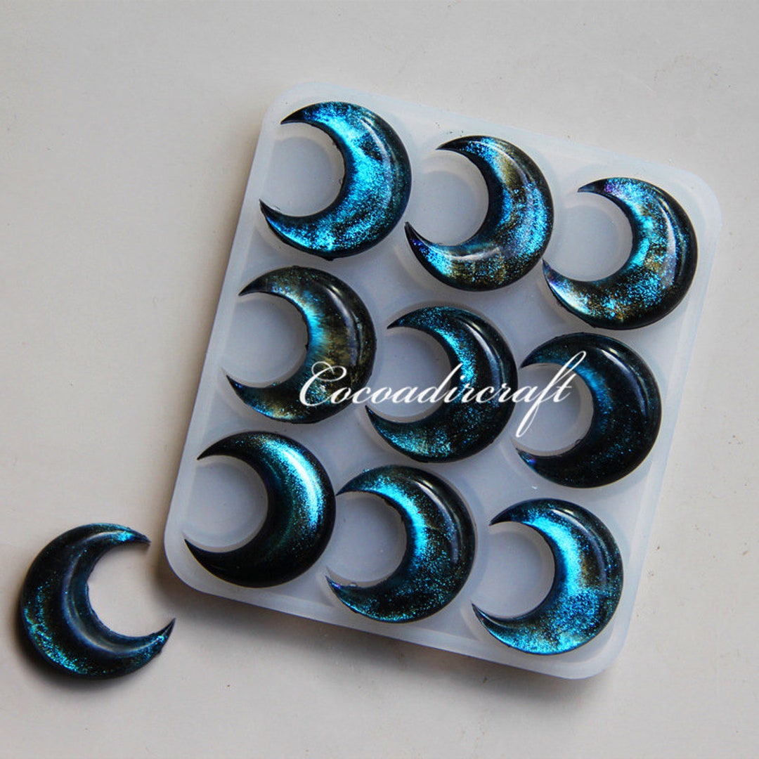 Crescent Moon Silicone Mold-moon Earrings Resin Mold-moon Necklace ...