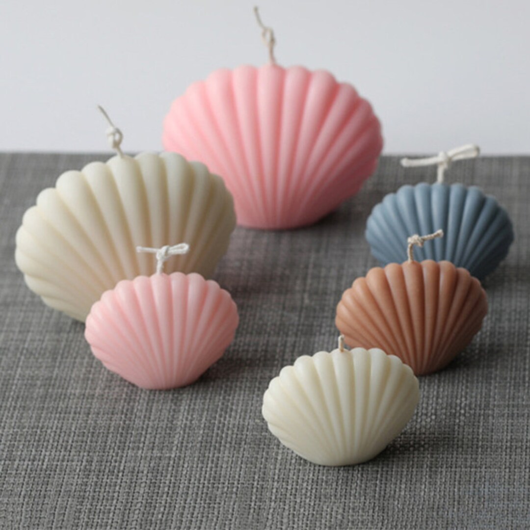 Scallop Shell Silicone Mold-seashell Candle Mold-shell Pillar Candle ...