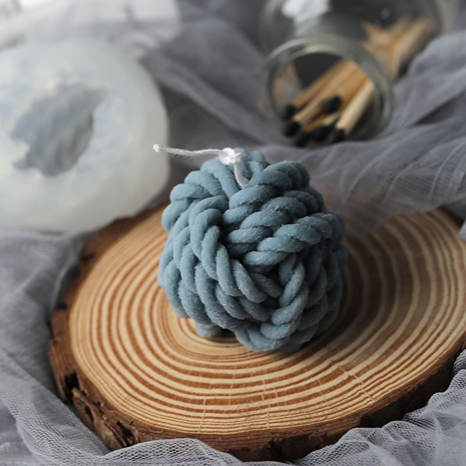 Hemp Rope Ball Candle Mold-ball of Yarn Candle Mold-colorful Small Yarn ...