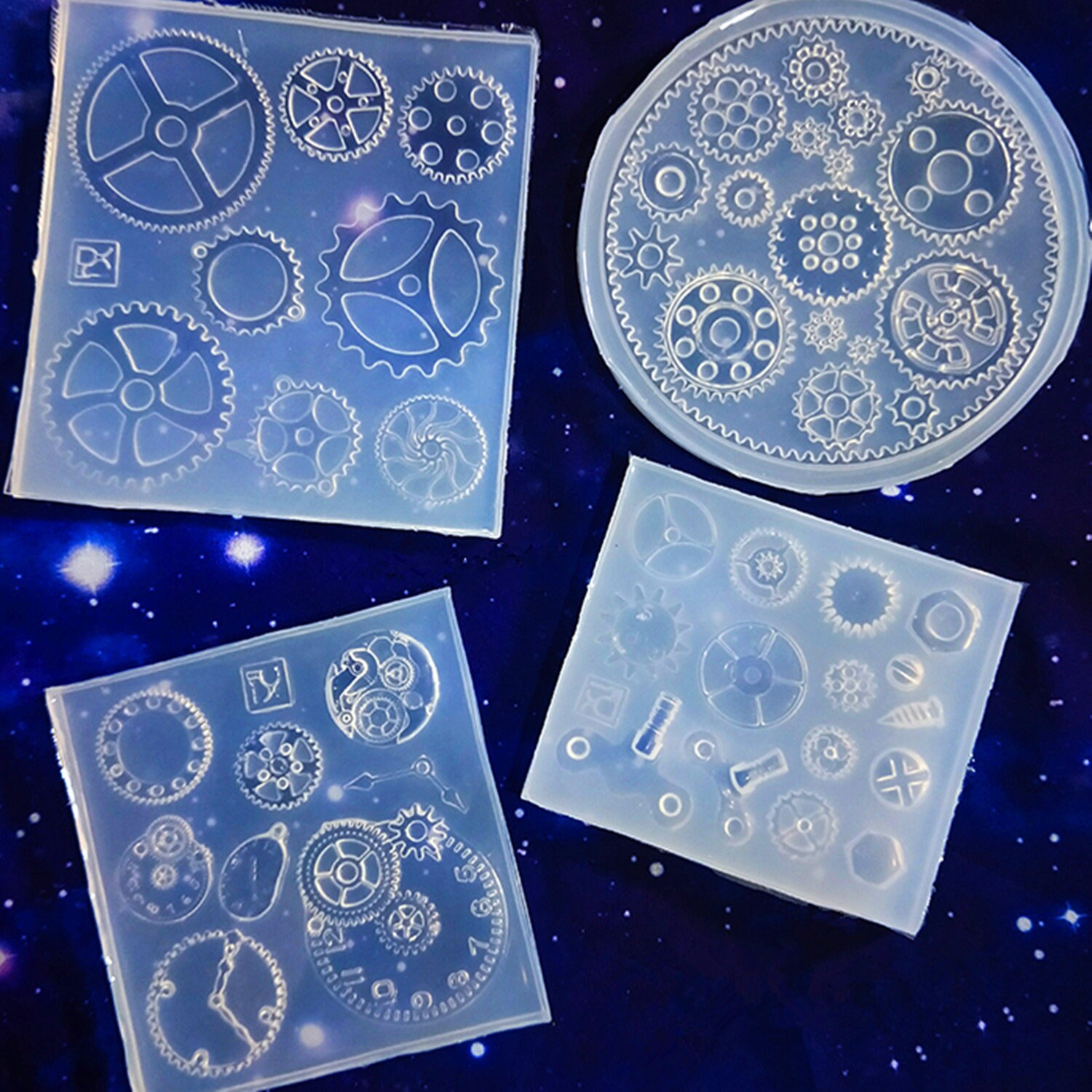 4 Style Gear Silicone Mold-hardware Gear Resin Mold-cartoon - Etsy