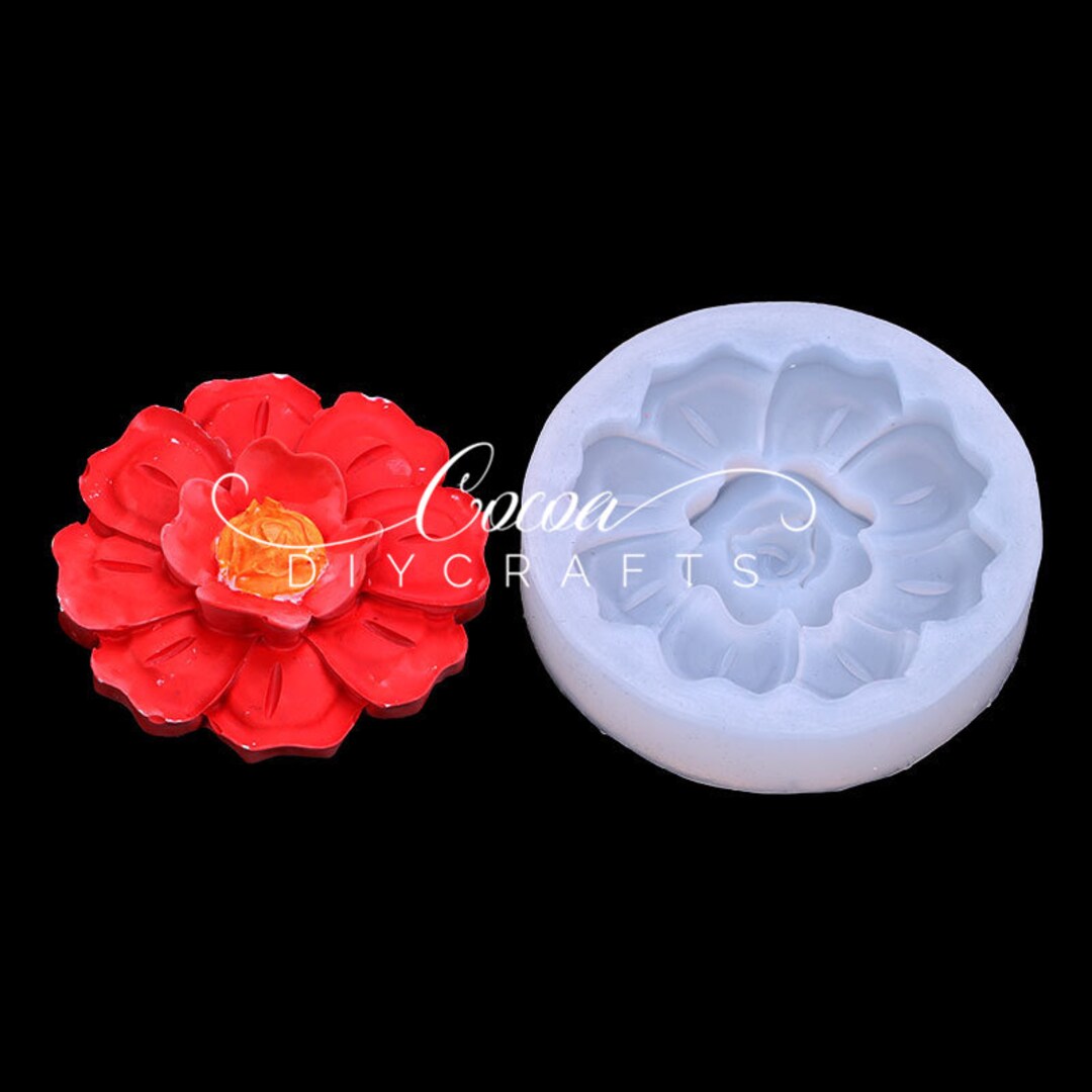 Large Flower Silicone Mold-sunflower Flower Resin Mold-cute Flower Clay ...