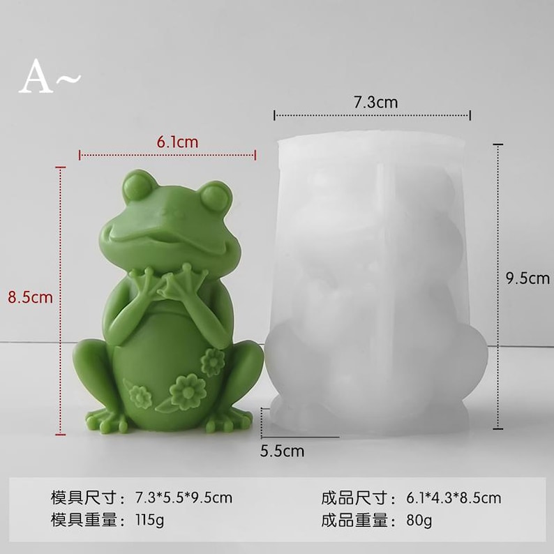 Family Frog Silicone Mold-tree Frog Resin Mold-lotus Frog Candle Mold ...