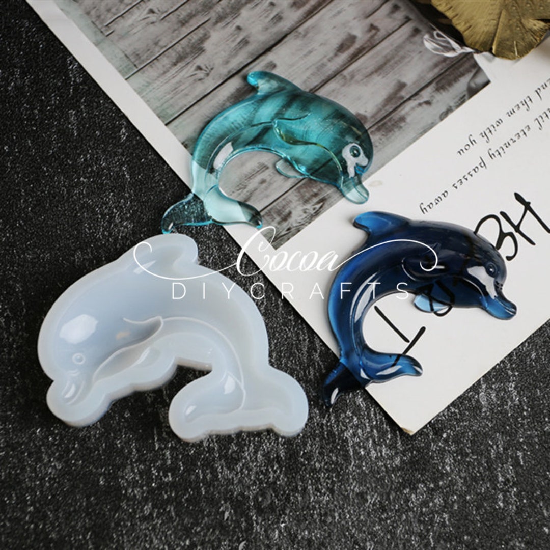 Cute Dolphin Silicone Mold-dolphin Resin Mold-sea Animal - Etsy