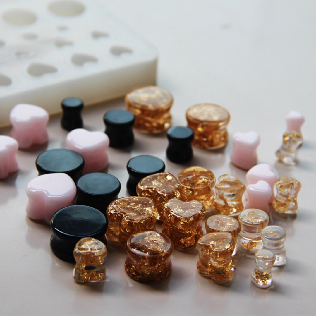 6mm 20mm Ear Plug Silicone Mold-ear Tunnel Plug Resin Mold-round Tunnel ...