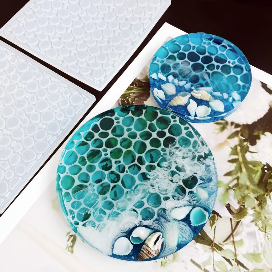 Water Pattern Silicone Mold-water Wave Resin Mold-water Ripple Mold ...