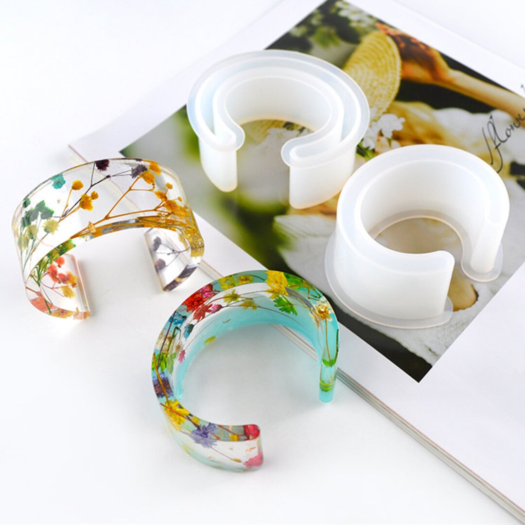 Semi-opening C Shaped Bangle Mold-bangle Silicone Mold-bangle Bracelet ...