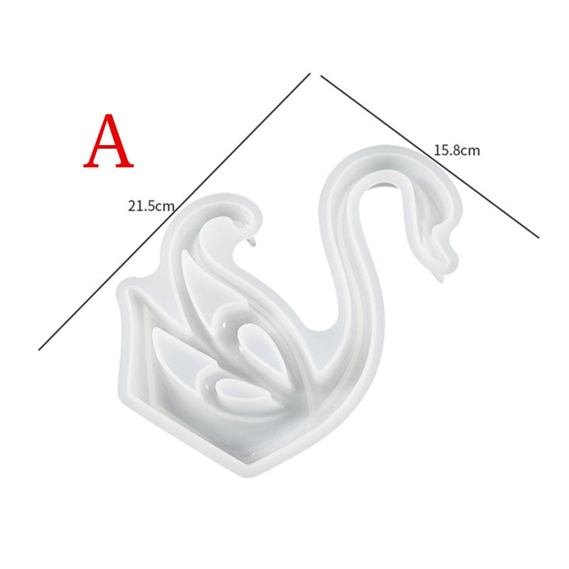 Swan Pair Statue Silicone Mold-concrete Couple Swan Mold-animal Swan ...
