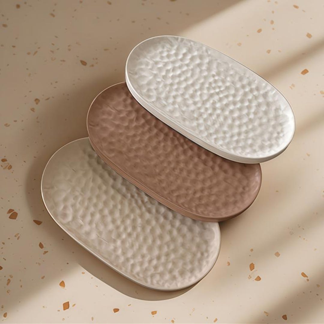 Water Ripple Tray Silicone Mold-oval Trinket Dish Resin Mold-wave ...