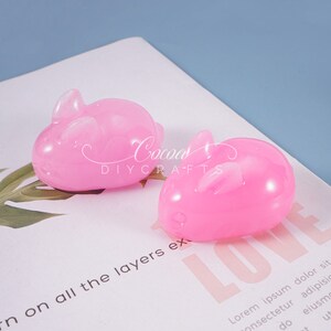 Cartoon Rabbit Silicone Mold-3d Rabbit Resin Mold-rabbit Keychain Mold ...