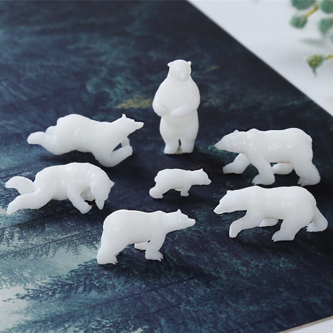 3D Polar Bear Resin Filling Materials-animal Bear Model for Silicone ...