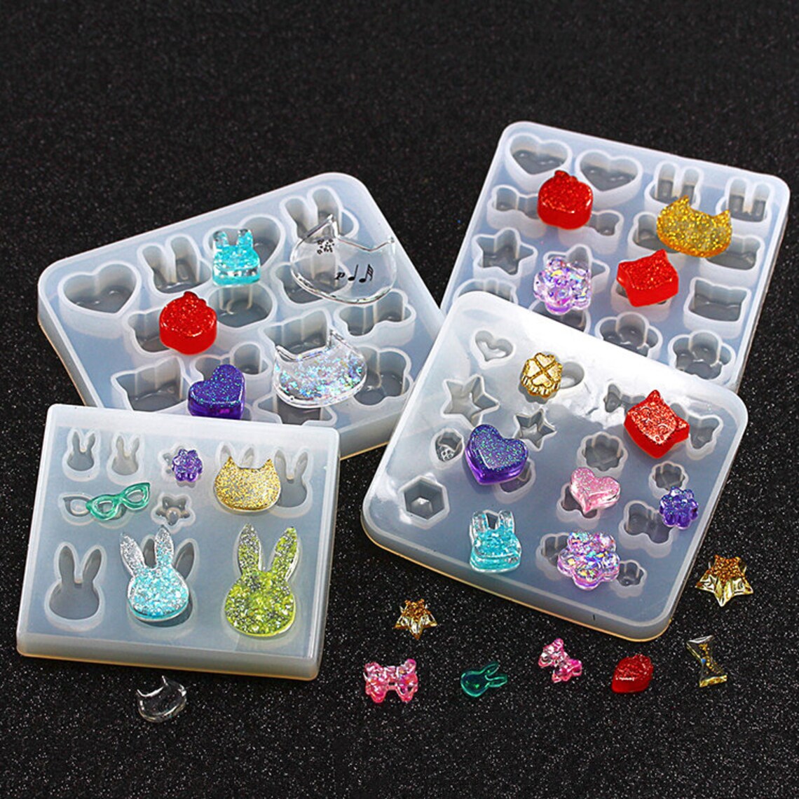 Cartoon Animal Silicone Mold-bear Rabbit Resin Mold-butterfly - Etsy