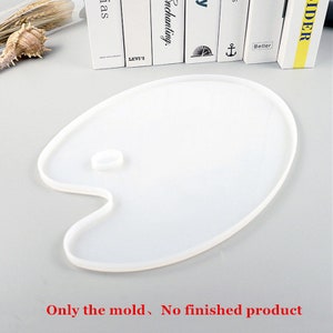 Paint Palette Resin Mold-resin Art Palette Mold-oval Palette Mold ...