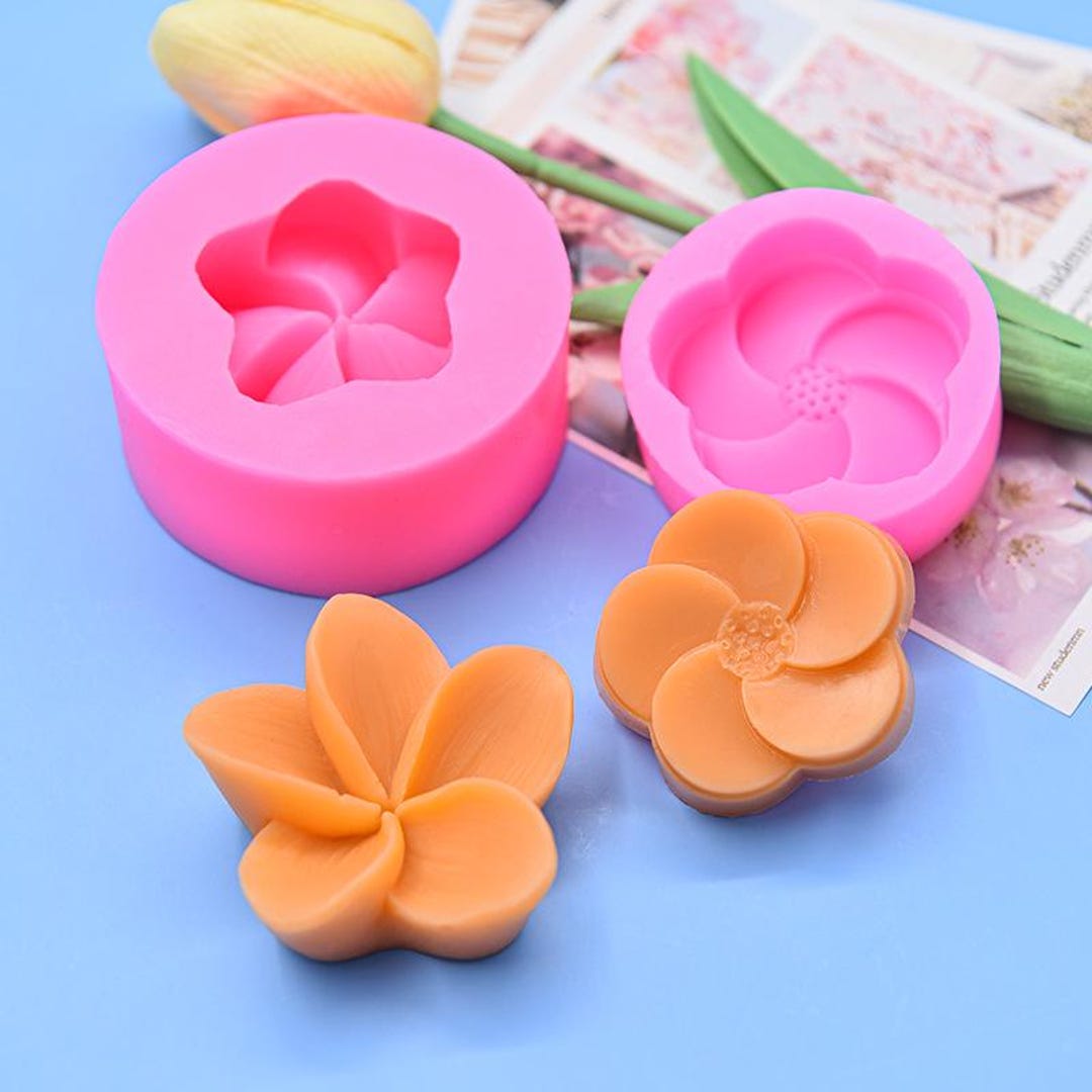 Plumeria Fondant Silicone Mold-petal Flower Resin Mold-spiral Flower ...